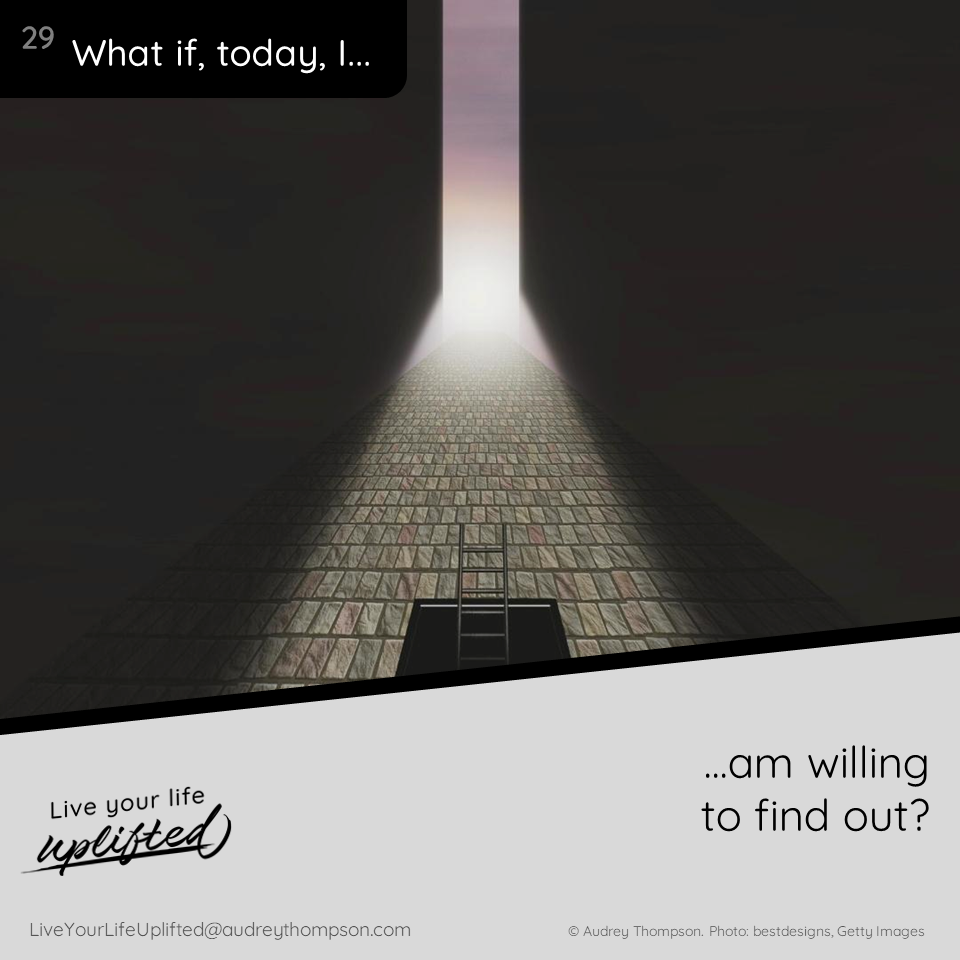 What if today I am willing to find out? by Audrey Thompson | Medium