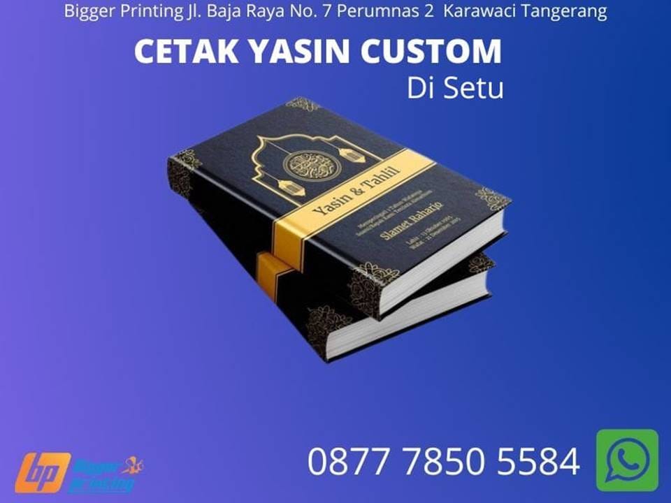 PROMO, Wa./Call. 0877–7850–5584, Cetak Yasin Custom Disetu - Tempatbuatyasintng - Medium