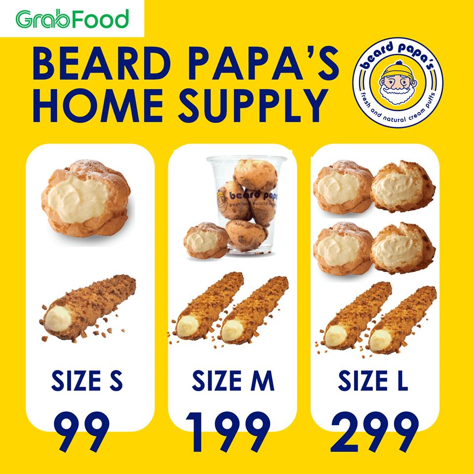 Beard Papa’s. Beard Papa’s สั่งผ่าน Grabfood ได้แล้ว… | by Best4you ...