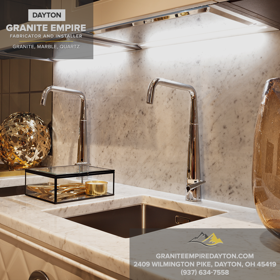 A touch of class: stone backsplashes that redefine kitchen design - Granite Empire of Dayton ...
