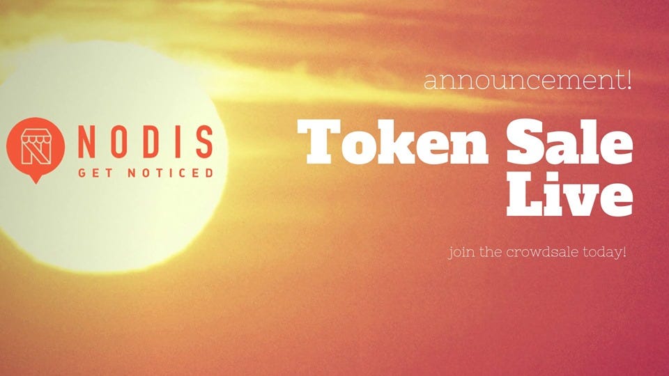 NODIS token sale is now live!!! | by Bruce Lester | Medium