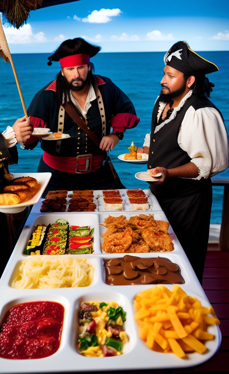 Pirate Buffets. Written by Robots | by Katie Delgado | Medium