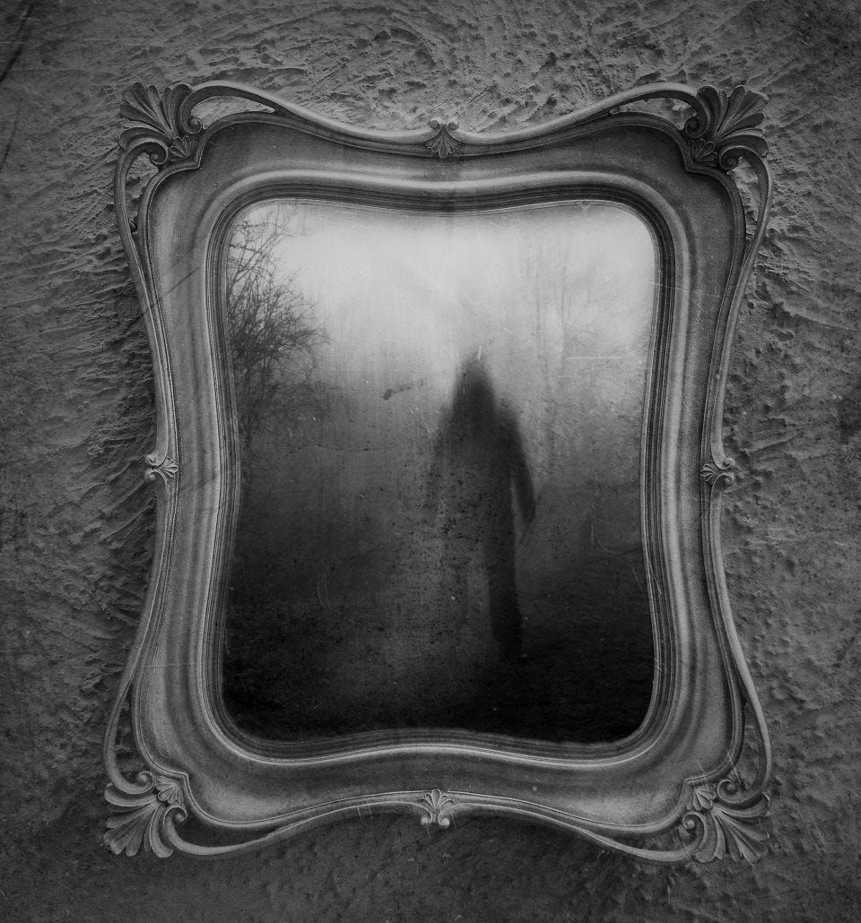 The Lady in the Mirror. I first noticed her in a store window. | by ...