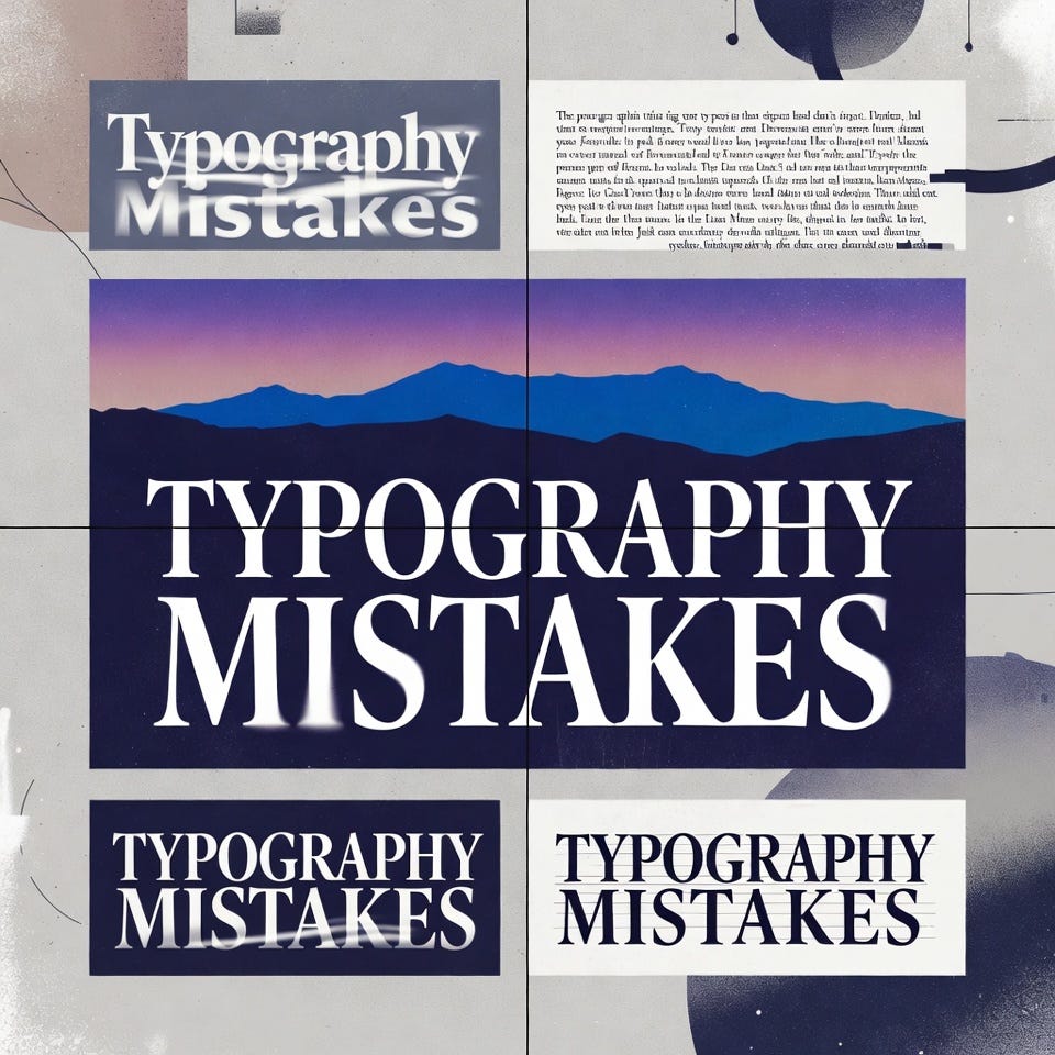 Stop Using These Fonts! Typography Mistakes Killing Your Designs | by ...