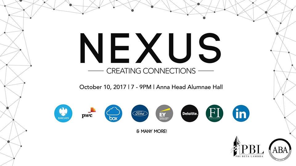 Nexus: Creating Connections — Fall 2018 | by ABA Business Development ...