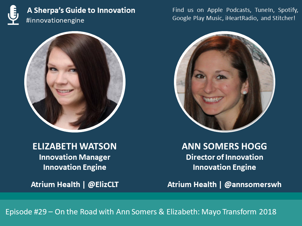 E29: On the Road with Ann Somers and Elizabeth — Mayo Transform 2018 ...