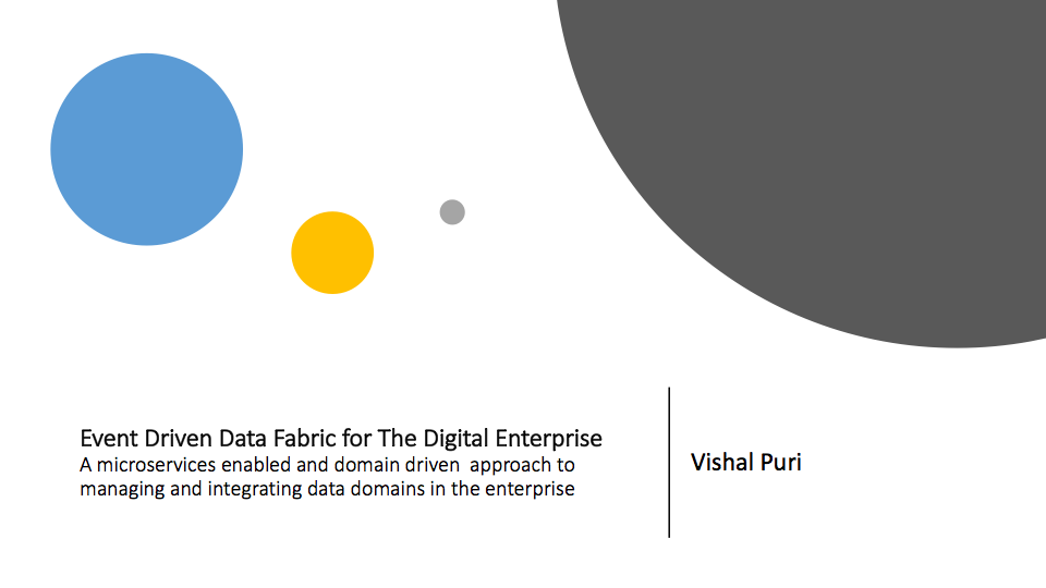 Event Driven Data Fabric — Part Uno | by vishal puri | Cloud Data ...