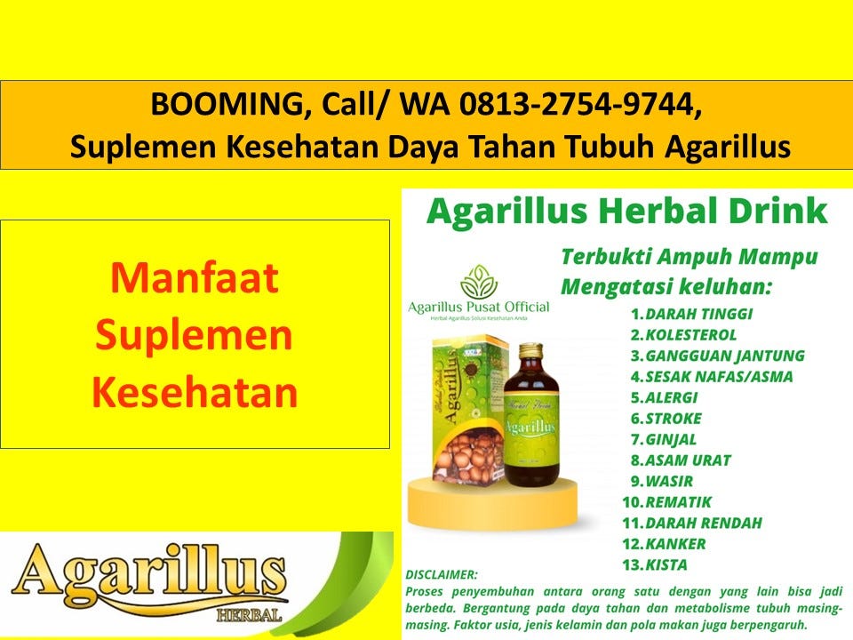 PROMO MINGGU INI!!! Call/WA 0813–2754–9744 Suplemen Untuk Membersihkan ...