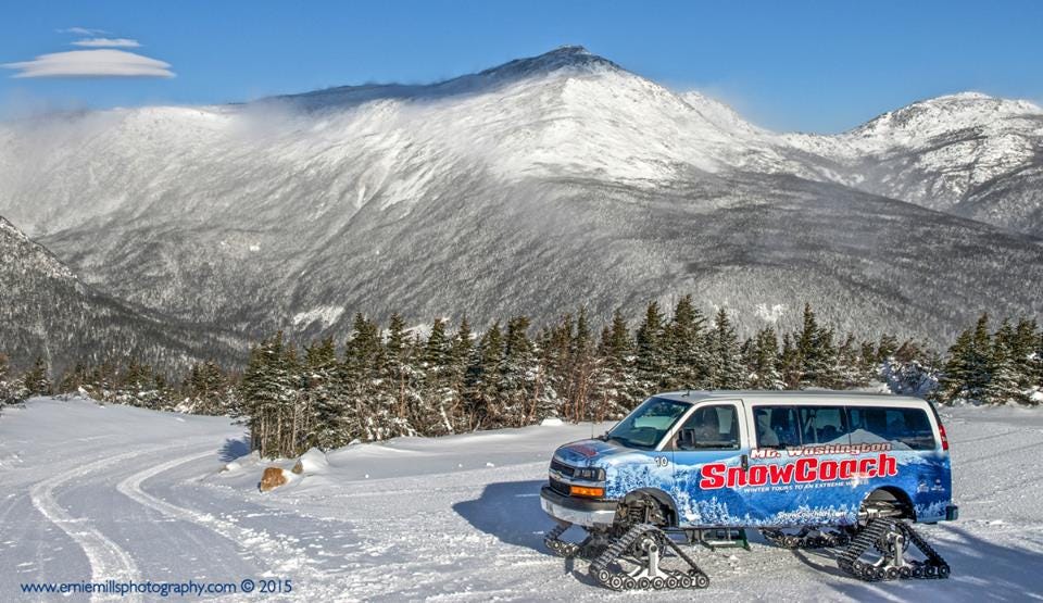 7 Reasons Why a Snowcoach Ride Beats North Conway Outlet Shopping ...