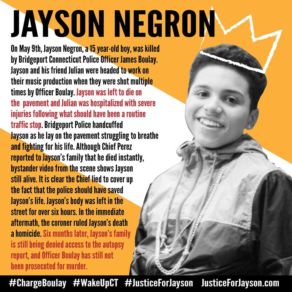 C4D Demands Justice for Jayson. Connecticut Students for a Dream (C4D ...
