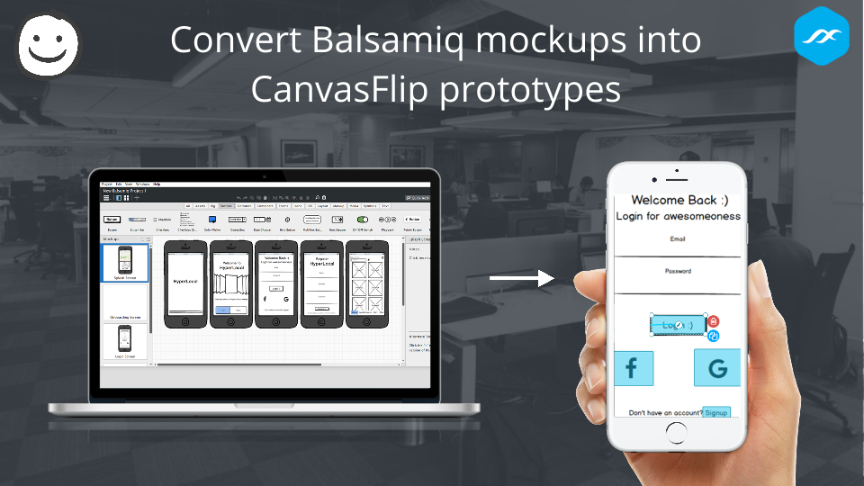 Convert Balsamiq mockups into CanvasFlip prototypes | by Splitview | Medium