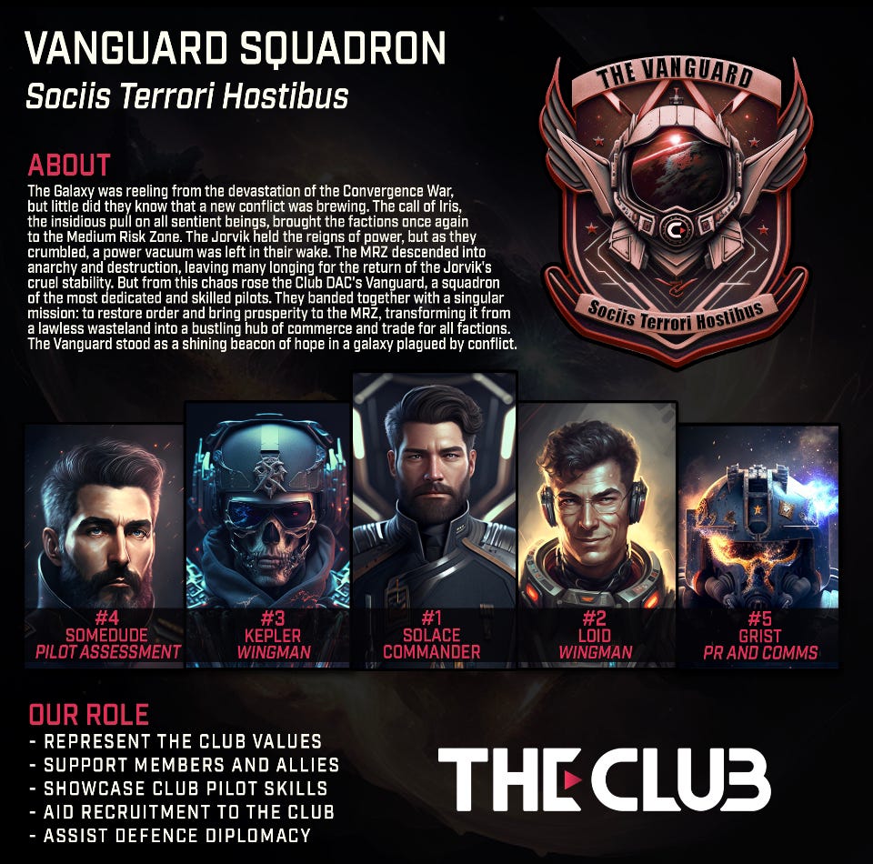 The Vanguard Squadron — Creating History with The Club Guild’s Elite ...