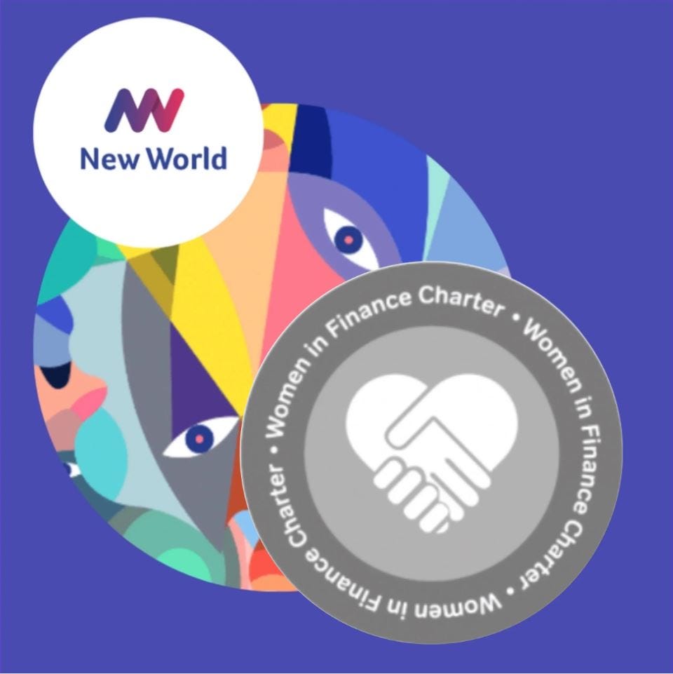 Proud signatories of the Women in Finance Charter - New World - Medium
