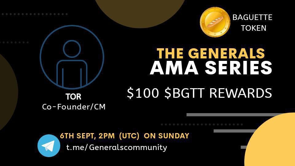 AMA RECAP: The Generals Community X Baguette Token | by The Generals ...