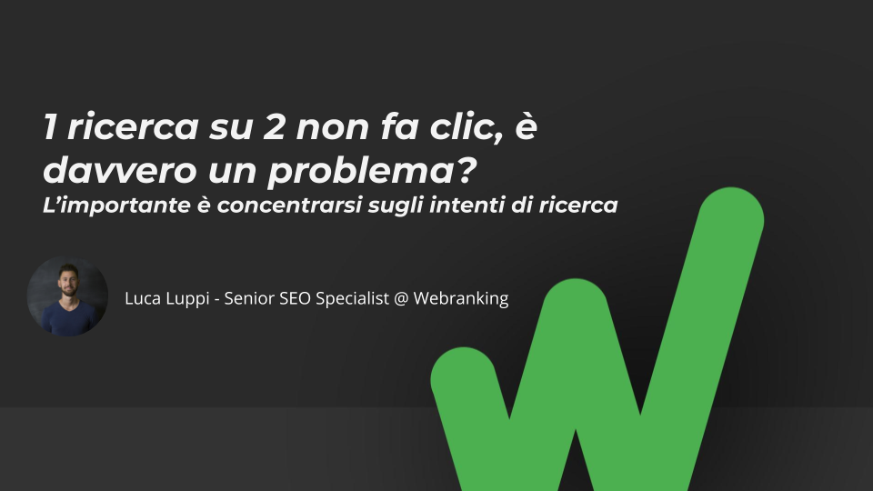 1 ricerca su 2 non fa clic: è davvero un problema? | by Luca Luppi ...