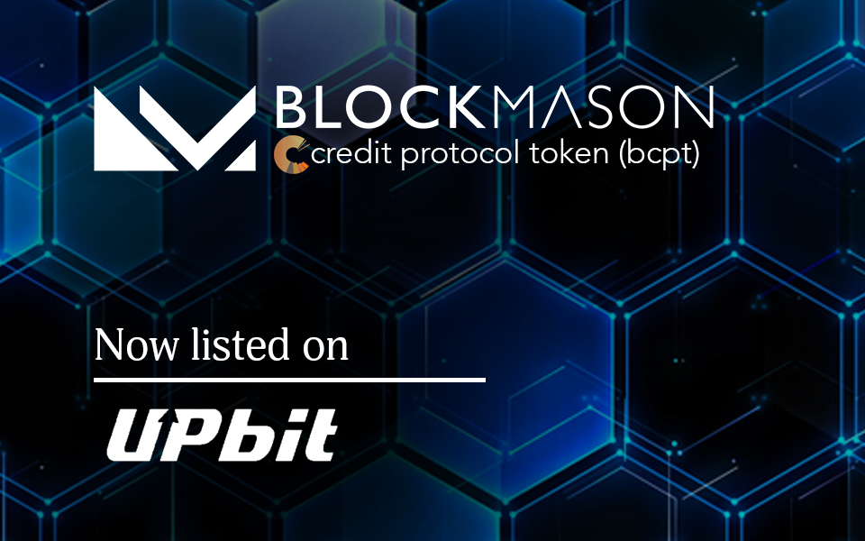 UPbit lists Blockmason’s BCPT. Blockmason Credit Protocol Token (BCPT ...