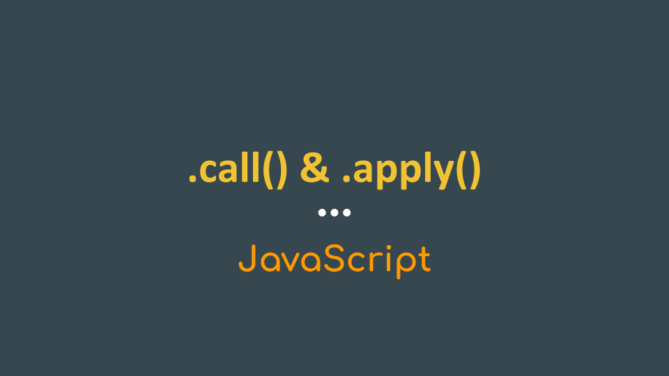 .call() & .apply(). with the call() method, you can write a… | by ...