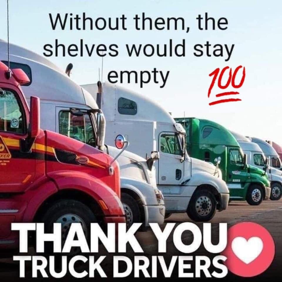 Thank You Truckers - Jim Peachy - Medium
