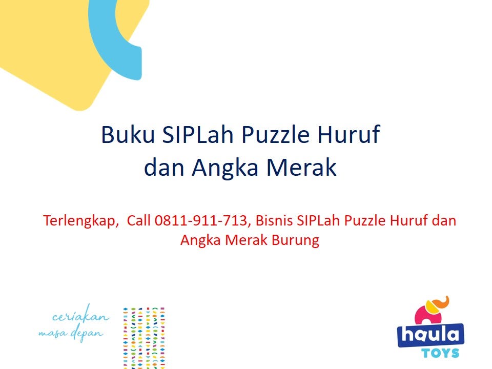 Terlengkap, Call 0811–911–713, Bisnis SIPLah Puzzle Huruf dan Angka ...
