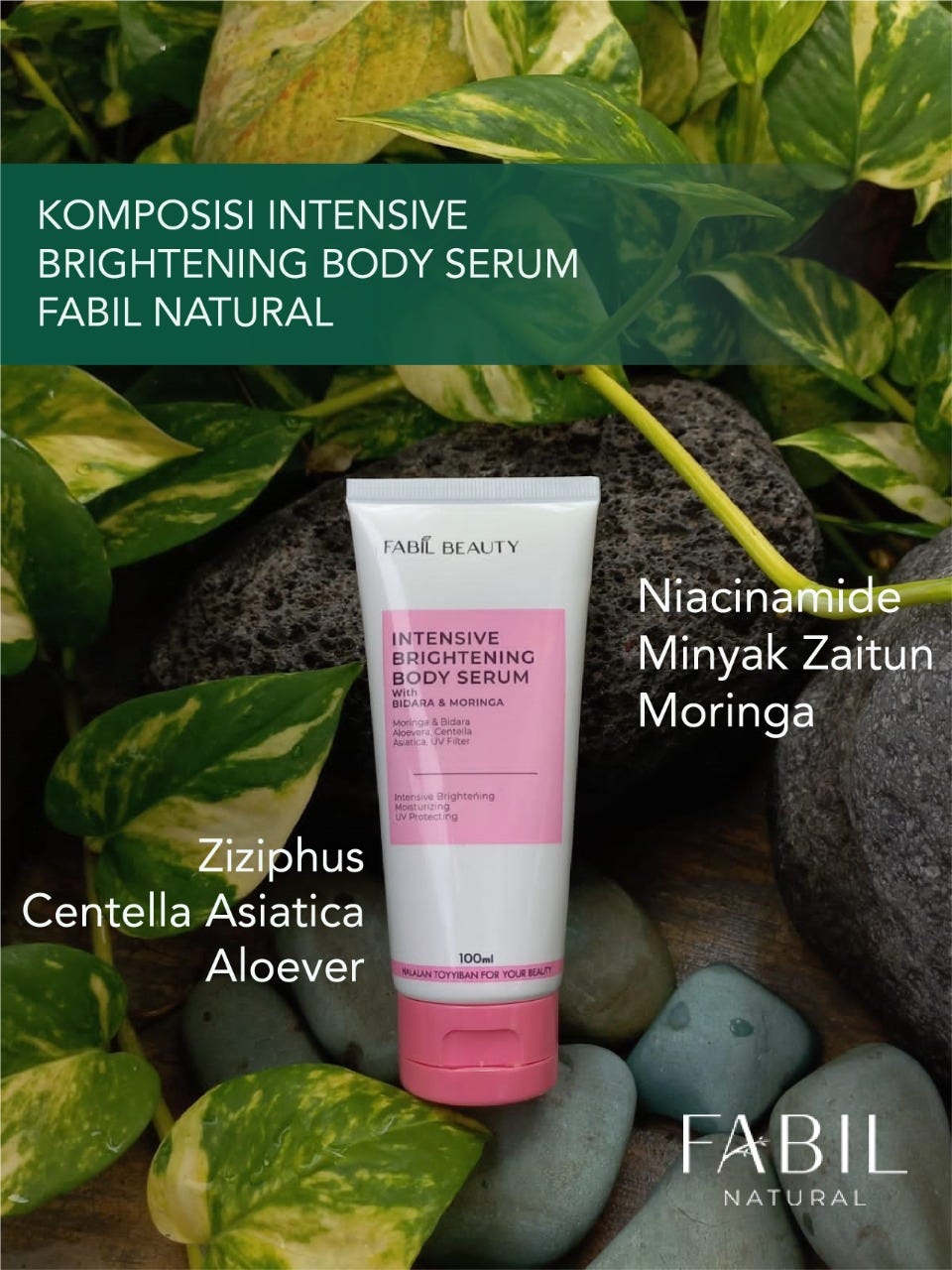 Komposisi Intensive Brightening Body Serum Fabil Natural - Reseller ...