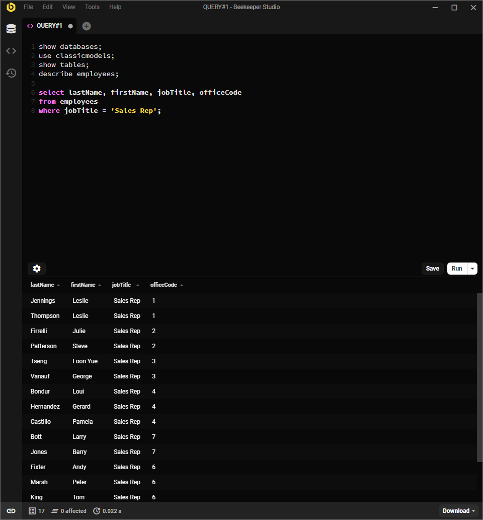 Seleksi Baris dengan WHERE | Belajar MySQL | MariaDB | Belajar Database | by Tini Chandra | Medium