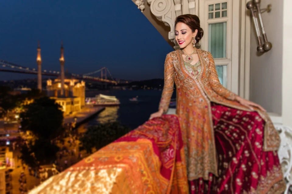 Farah Talib Aziz Latest style Bridal Lehnga Designs Pakistani Fashion ...