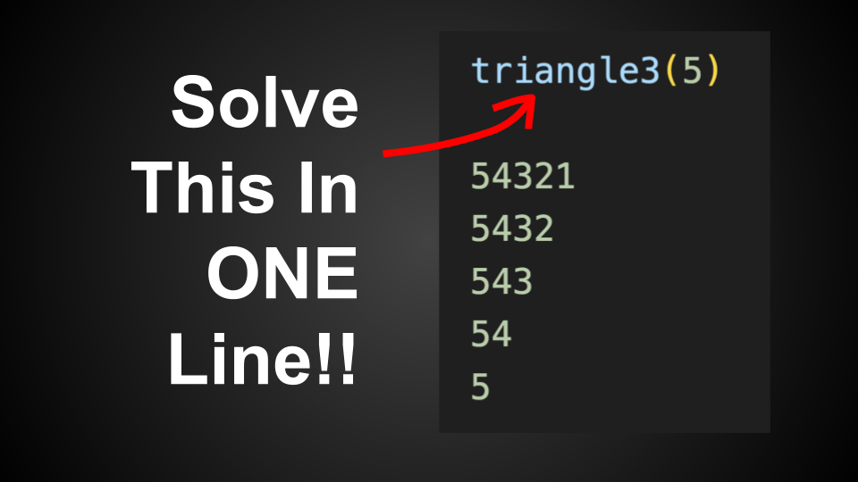 Number Triangles (Can You Solve This in ONE Line? 1) | by Liu Zuo Lin | Level Up Coding