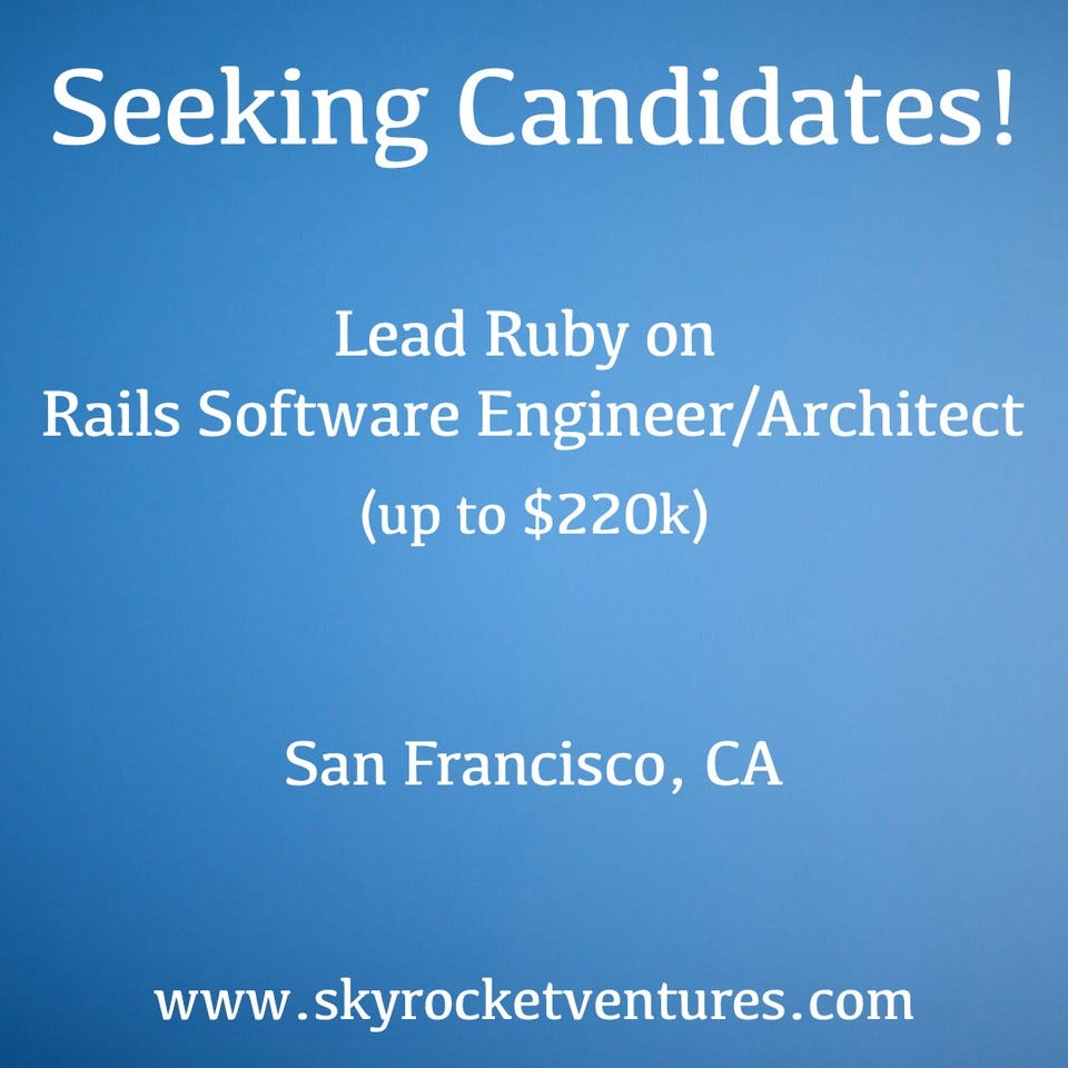 Skyrocket Ventures. We post a small portion of our open… | by Skyrocket Ventures | Medium