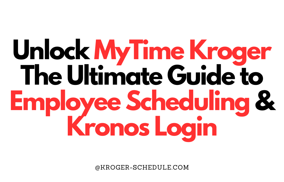 Kroger Hr Express Login