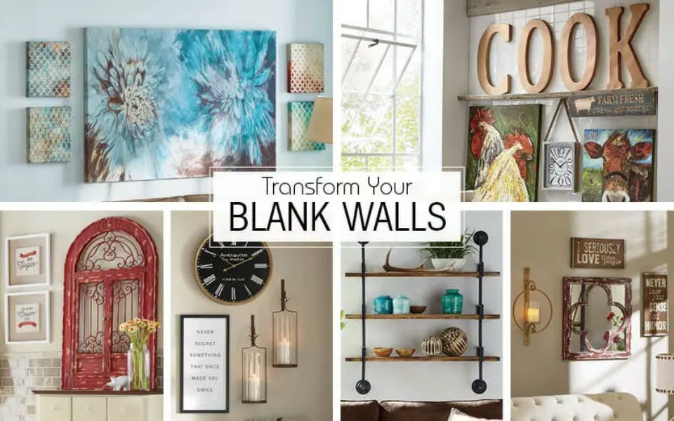 Plain Wall Decorating Ideas