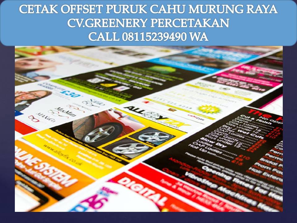TERMURAH Cetak Offset Puruk Cahu Murung Raya di CV Greenery ...