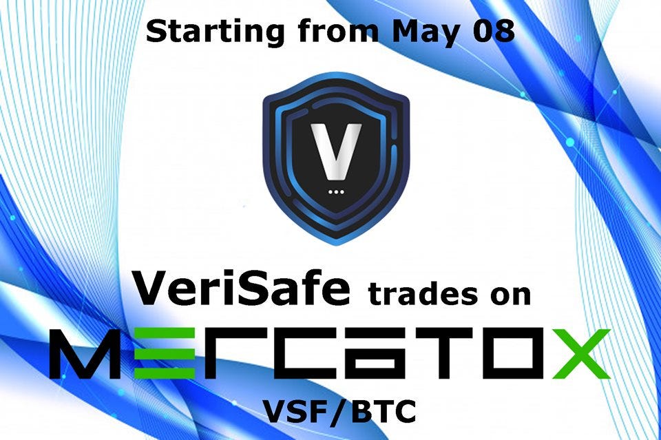 VeriSafe (VSF) can now be traded on Mercatox | by Arnz King | Medium