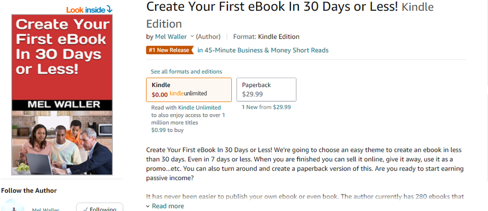 Intro to Mel Waller, Amazon Bestselling Author & Publisher - Melvin H ...