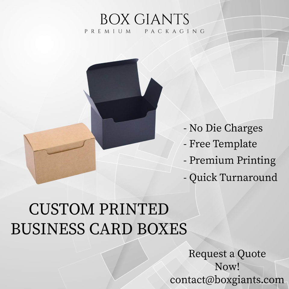 Custom Printed Business Card Boxes | Premium Packaging | Box Giants ...