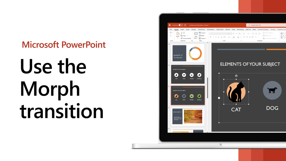Unleashing Creativity with Morph Animations in PowerPoint Presentations ...