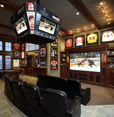 Sports Themed Man Caves