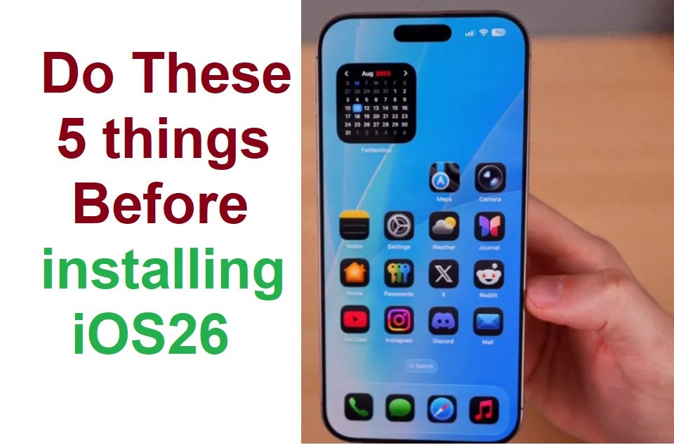 Getting Ready For iOS 26 Update. A step-by-step guide to safely… | by ...