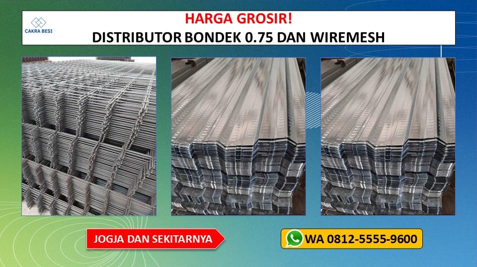 WA 0812–5555–9600 Cakra Besi, Agen Bondek Cor Dak Magelang - Grosir ...