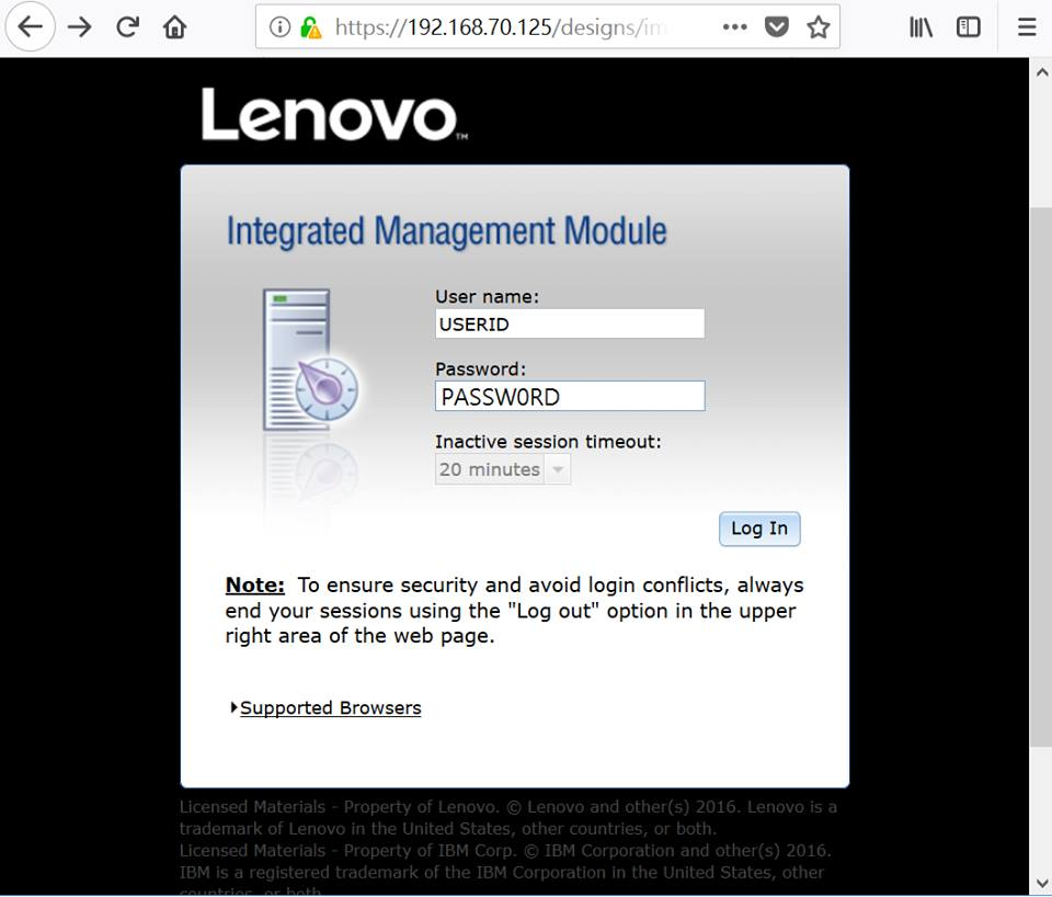 Lenovo/IBM IMM Port. Lenovo server default IMM URL… | by WILSON PENG ...