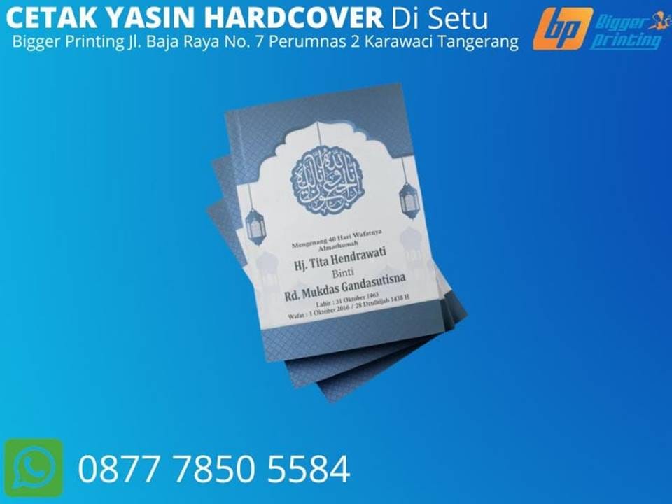 CETAK CEPAT, Wa./Call. 0877–7850–5584, Cetak Yasin Hardcover Disetu - Tempatbuatyasintng - Medium