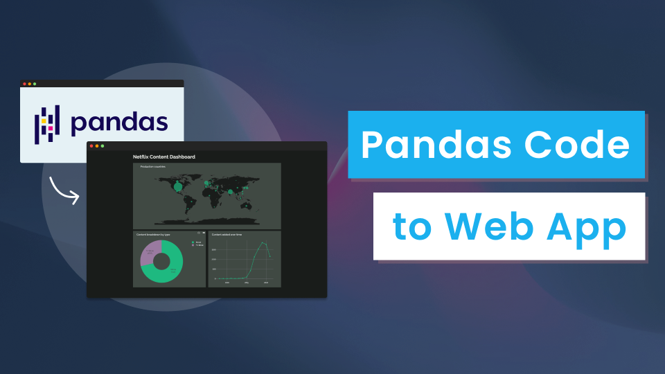 Turn Your Pandas Code into a Web App | by Patricia Carro García | Anvil | Medium