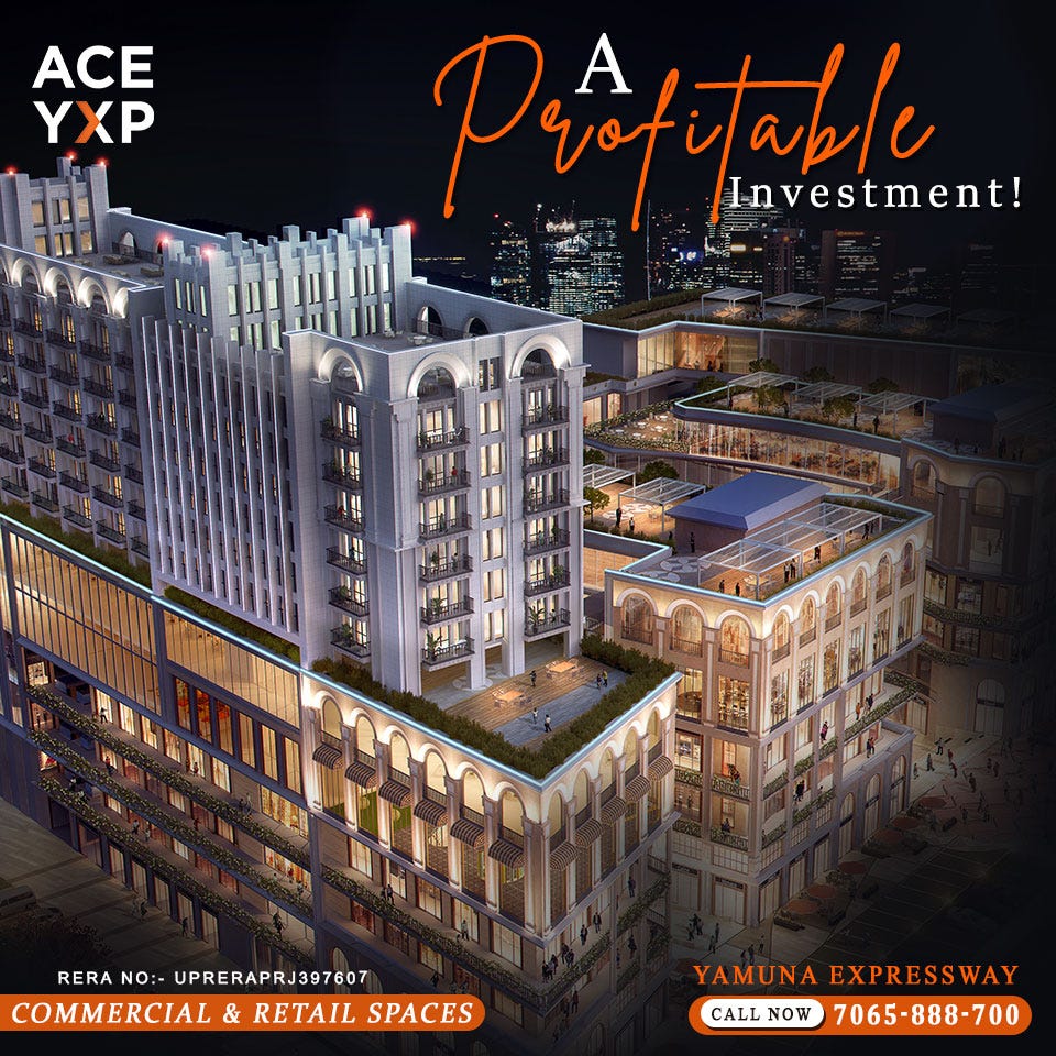 Prime 500 sq ft Commercial Spaces at Ace YXP near Jewar Airport ...