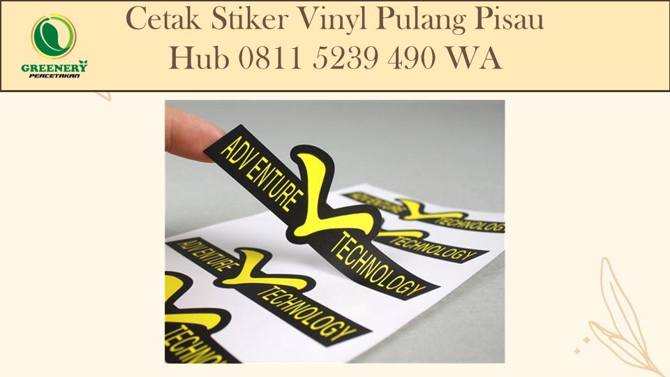 WA 0811 5239 490 Cetak Stiker Vinyl di Pulang Pisau | by Putrigreneery ...