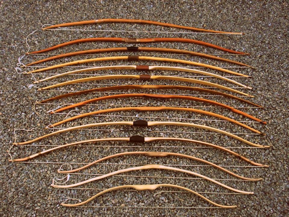 Tratidional english long bow. Handmade long bow or other traditional ...