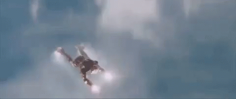 Man Falling From Sky Gif
