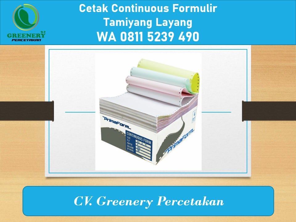 TERBAIK CALL 0811 5239 490 WA Cetak Continuous Formulir Tamiyang Layang ...