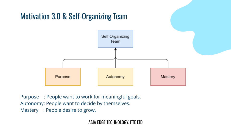 Motivation 3.0 and Self-Organizing Team | by Eiki Takeuchi | Beyond Agile Leadership | Medium