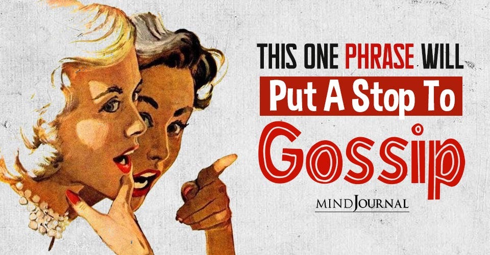 Say NO To Gossip And Rumors! - Good Vibes Club - Medium