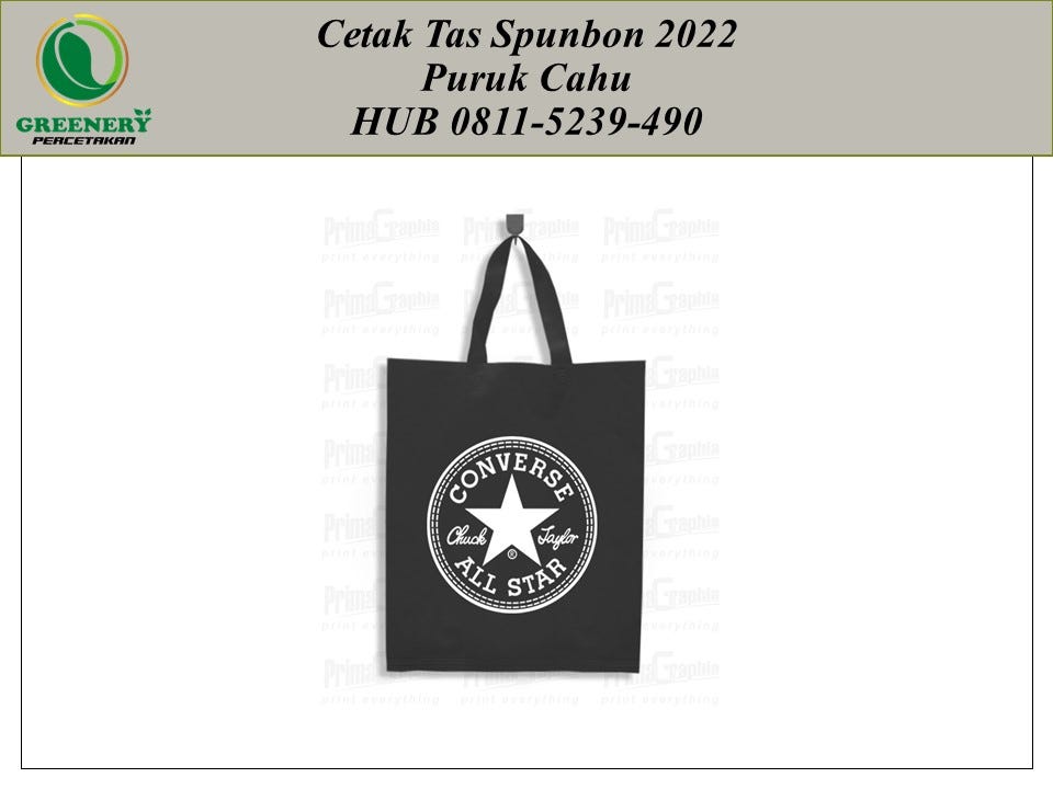 WA 0811 5239 490 Cetak Tas Spunbond di Puruk Cahu - Windy Greenery - Medium