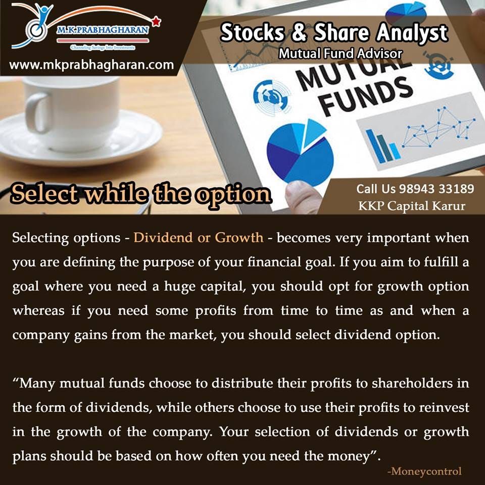 Select while the option. Selecting options Dividend or Growth… | by ...
